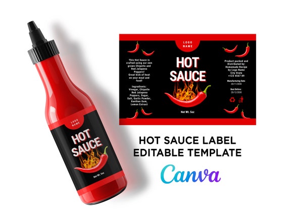 Blank Hot Sauce Labels Blank Hot Sauce Labels