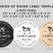 Cow's Milk Label, Milk Labels, Cow Printables, Fresh Milk Labels, Milk ...