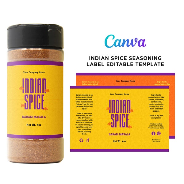 Spice Labels - Etsy