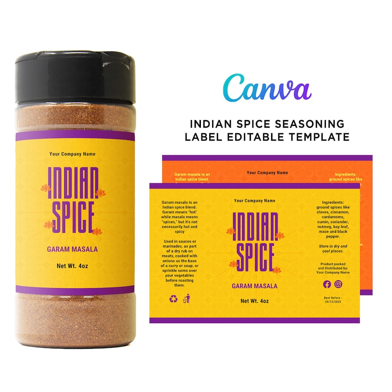 Indian Spices - Etsy