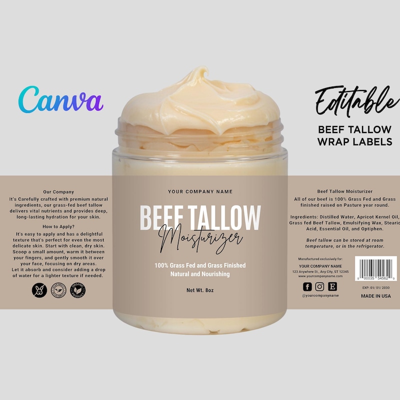 Skin Care Business Label - Etsy