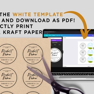 Printable Round Label, Canning Lid Label, Homemade Labels, Circle ...