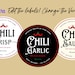 Chili Oil Label, Chili Garlic Label, Homemade Product Label, Chili Oil ...