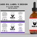 Printable Beard Oil Labels, Beard Oil Serum Bottle Dropper Label, Beard ...