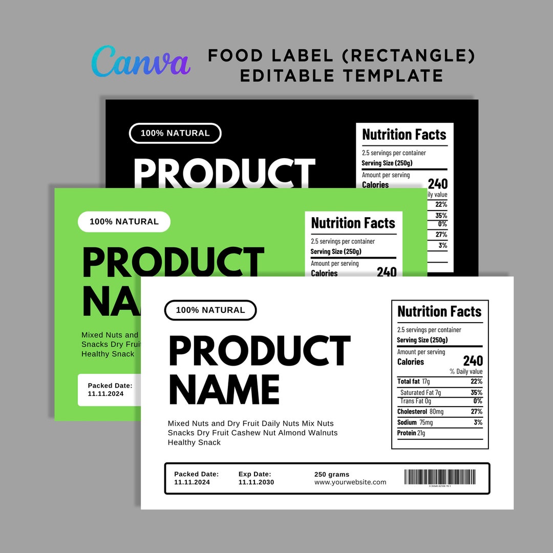 Rectangle Food Labels, Snack Label, Pouch Packaging Label, Freeze Dried ...