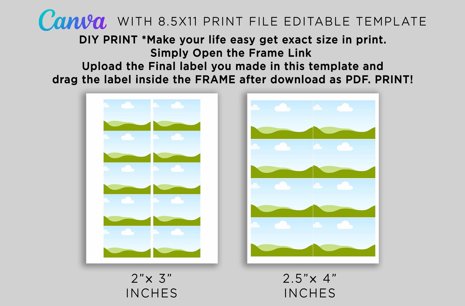 Printable Room Spray Label Template, Editable Bottle Spray Product ...