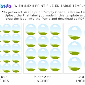 Editable Round Label for Canning Jar, Round Labels for Jams, Round ...