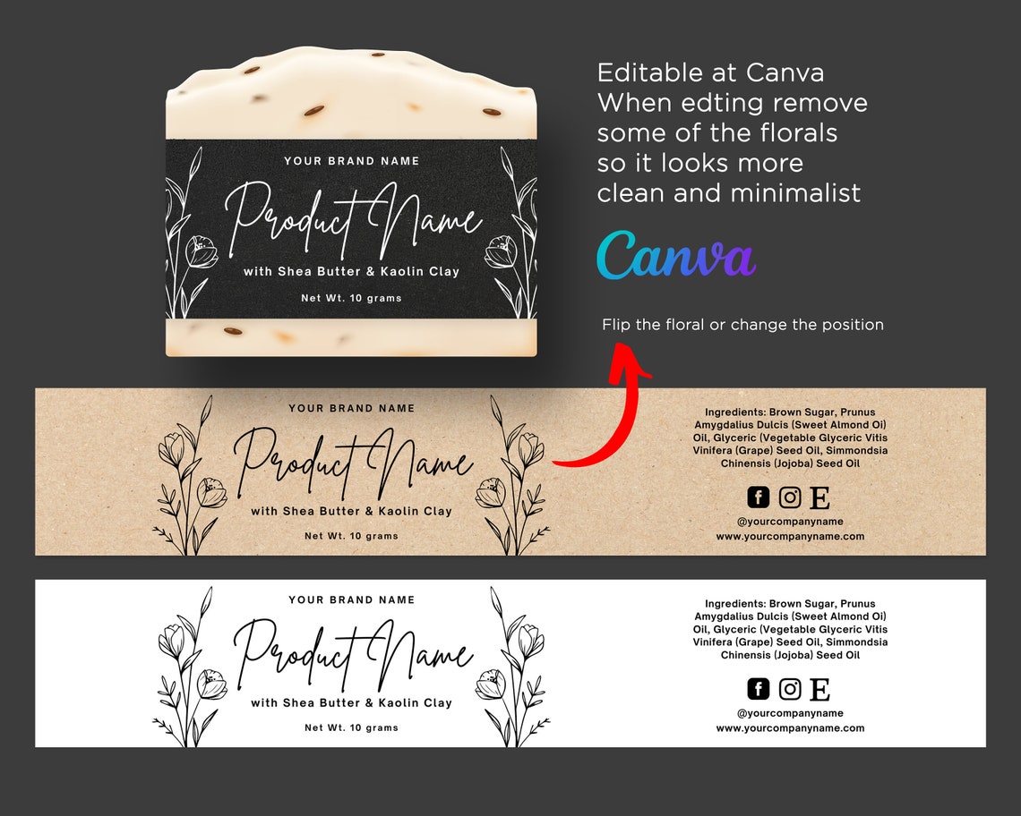 Printable Soap Label Organic Artisan Soap Label Custom Soap - Etsy Canada