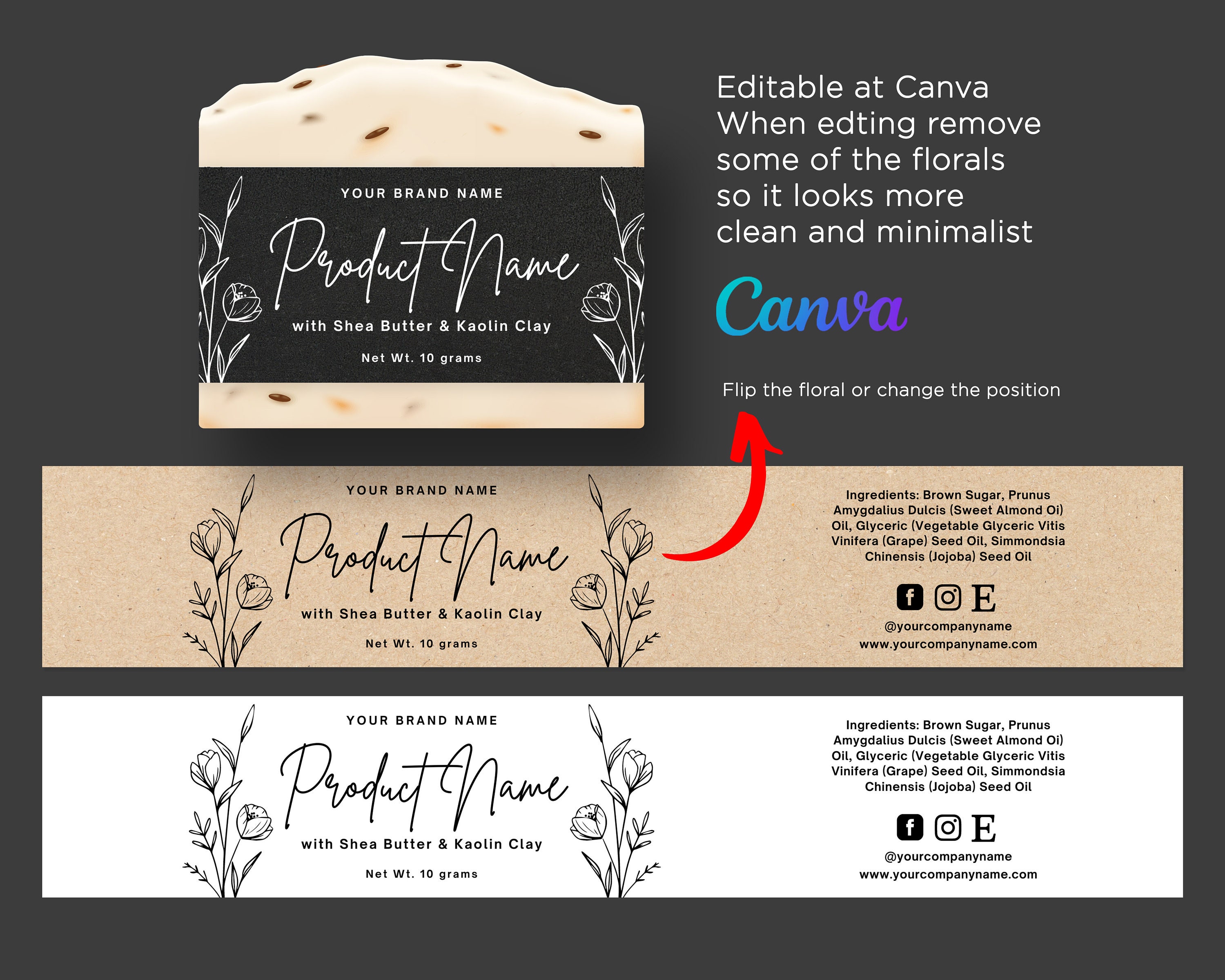 Printable Soap Label Organic Artisan Soap Label Custom Soap - Etsy Canada