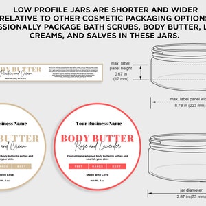 Printable Whipped Body Butter Label for Low Profile Jars, Whipped Body ...