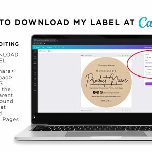 Printable Round Label Circle Label Sticker for Canning Jars - Etsy
