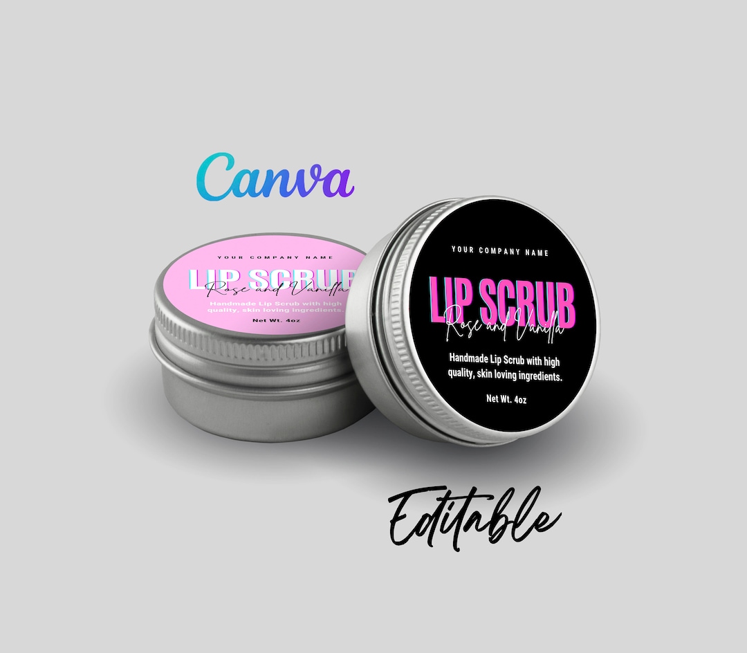 Handmade Lip Scrub Labels Sugar Lip Scrub Labels Lip Scrub - Etsy