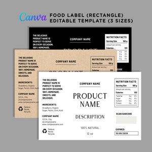Rectangle Food Label, Rectangle Pouch Packaging Label, Rectangle Labels ...
