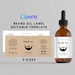 Editable Beard Oil Labels, Beard Oil Bottle Dropper Label, Beard Oil ...