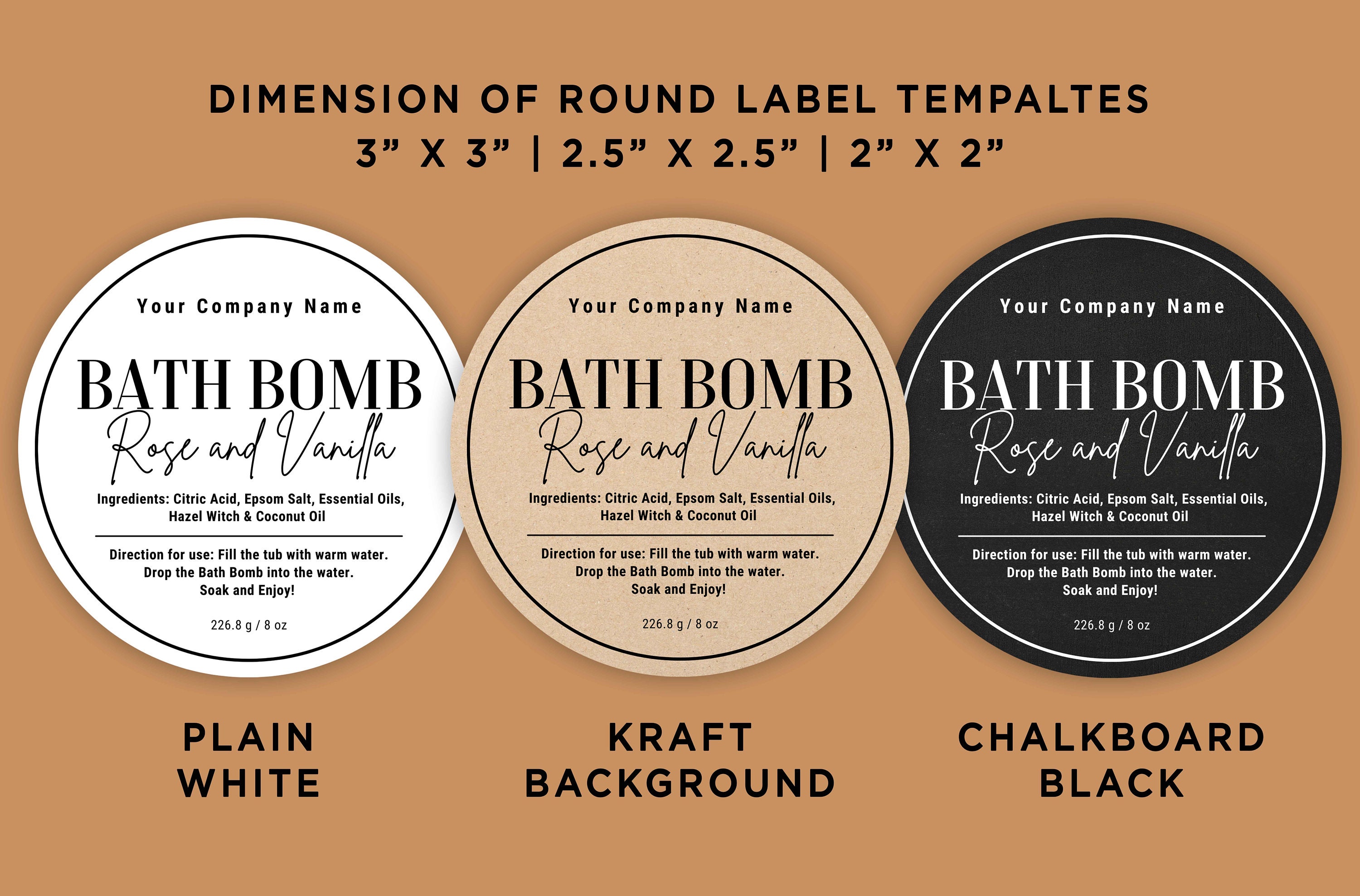 Printable Bath Bombs Design Label Bath Bomb Belly Band Label - Etsy ...