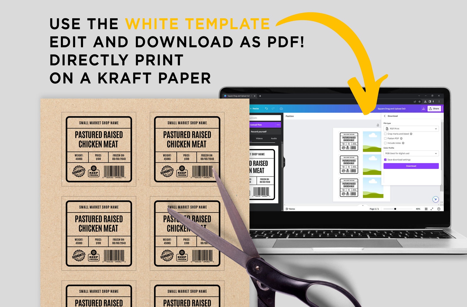 Meat Labels, Butcher Labels, Homemade Meat Labels, Sausage Label, Meat ...