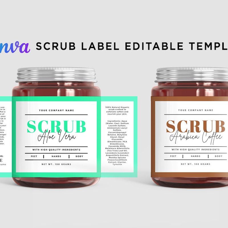 Body Scrub Labels - Etsy Canada