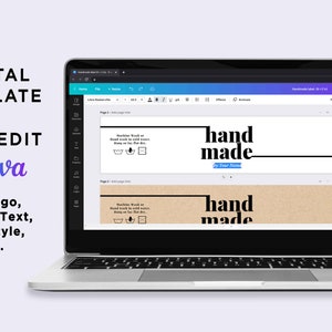 Printable Handmade Wrap Labels, Handmade Labels for Knitting, Handmade ...