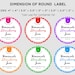 Wrap Labels for Jam, Round Label for Canning Jar, Homemade Jam Labels ...