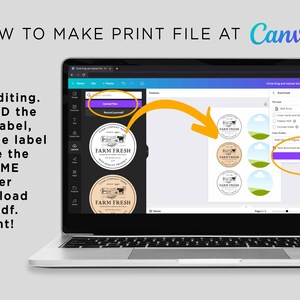 Farm Fresh Labels, Farm Template, Cow Printables, Farm Labels, Fresh ...