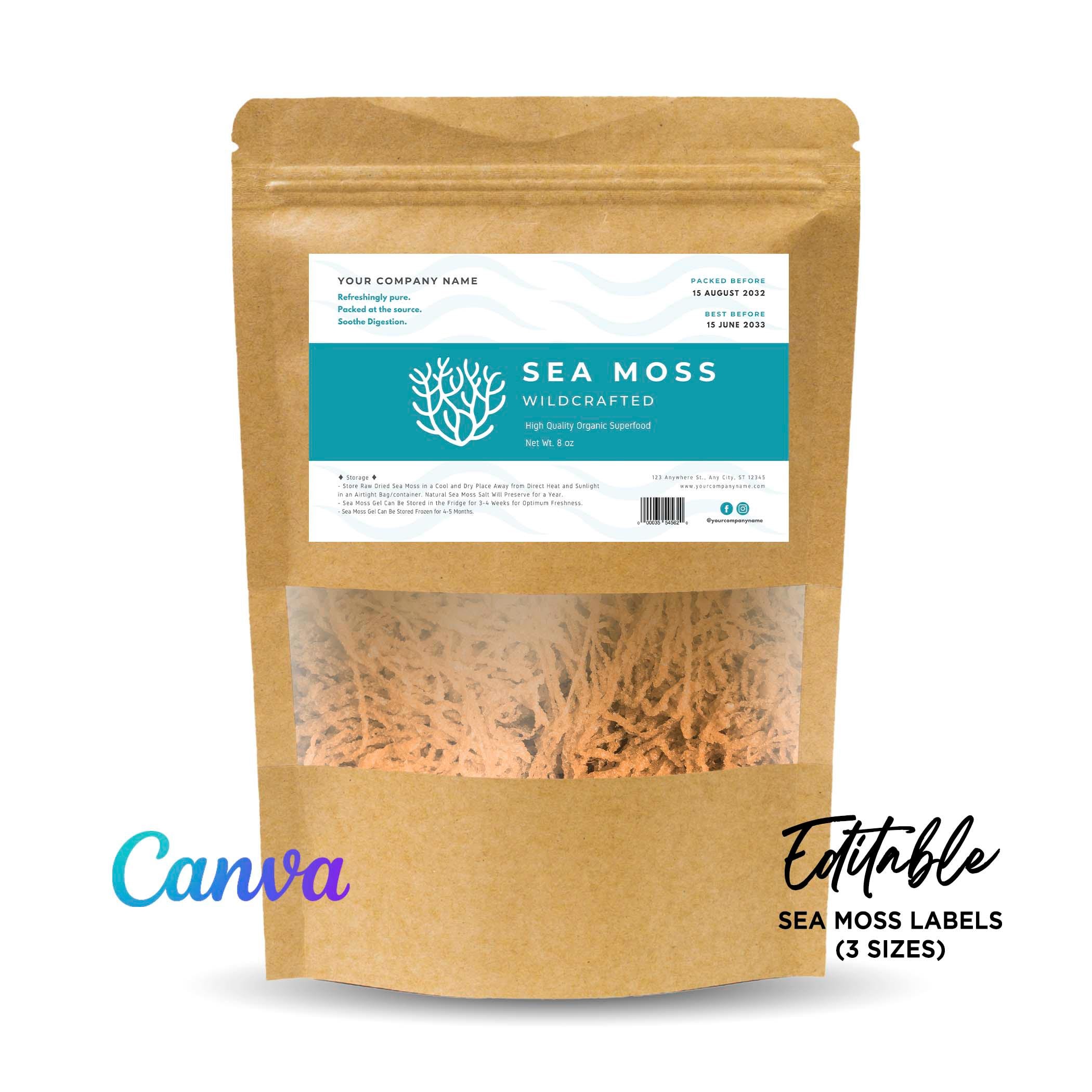 Sea Moss Label Template: Editable Canva Design (digital Download) - Etsy