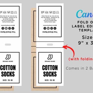 Socks Labels Template, Cotton Socks Label Designs, Socks Thank You ...