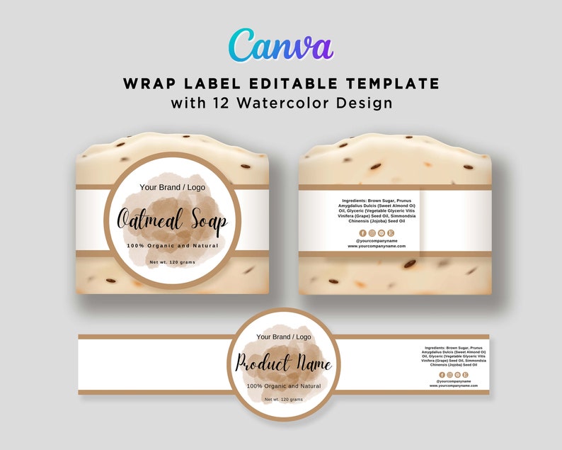 Printable Soap Label Organic Artisan Soap Label Custom Cigar - Etsy