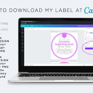 Printable Whipped Soap Label, Foaming Whipped Soap, Fluffy Soap Labels ...
