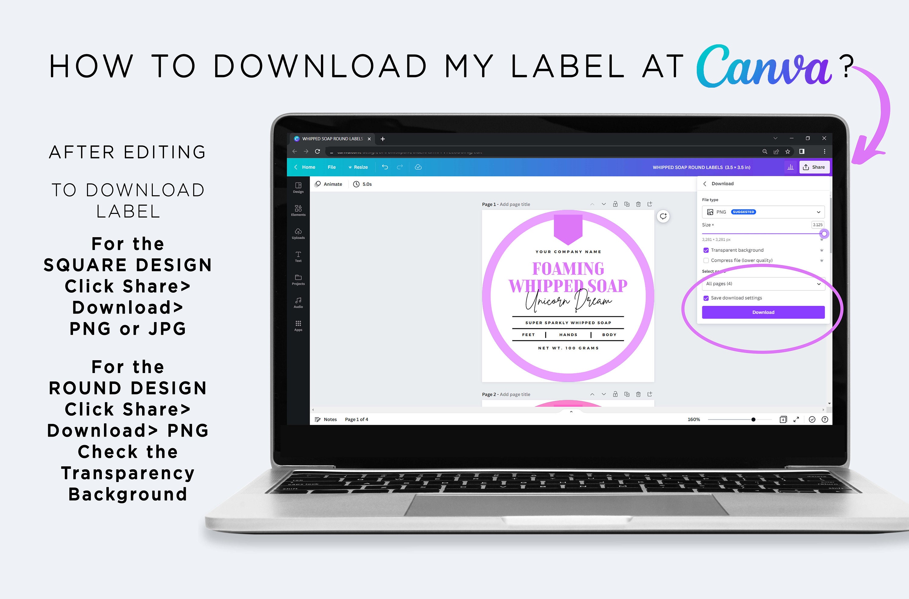 Printable Whipped Soap Label, Foaming Whipped Soap, Fluffy Soap Labels ...