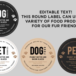 Printable Pet Treats Label, Dog Treats Packaging Label, Dog Treats ...