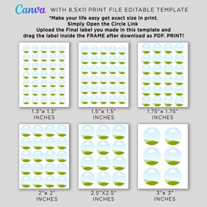 Printable Lip Scrub Labels, Lip Balm Product Round Label, Lip Balm Jars ...