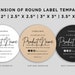 Printable Round Label, Circle Label Sticker for Canning Jars, Homemade ...