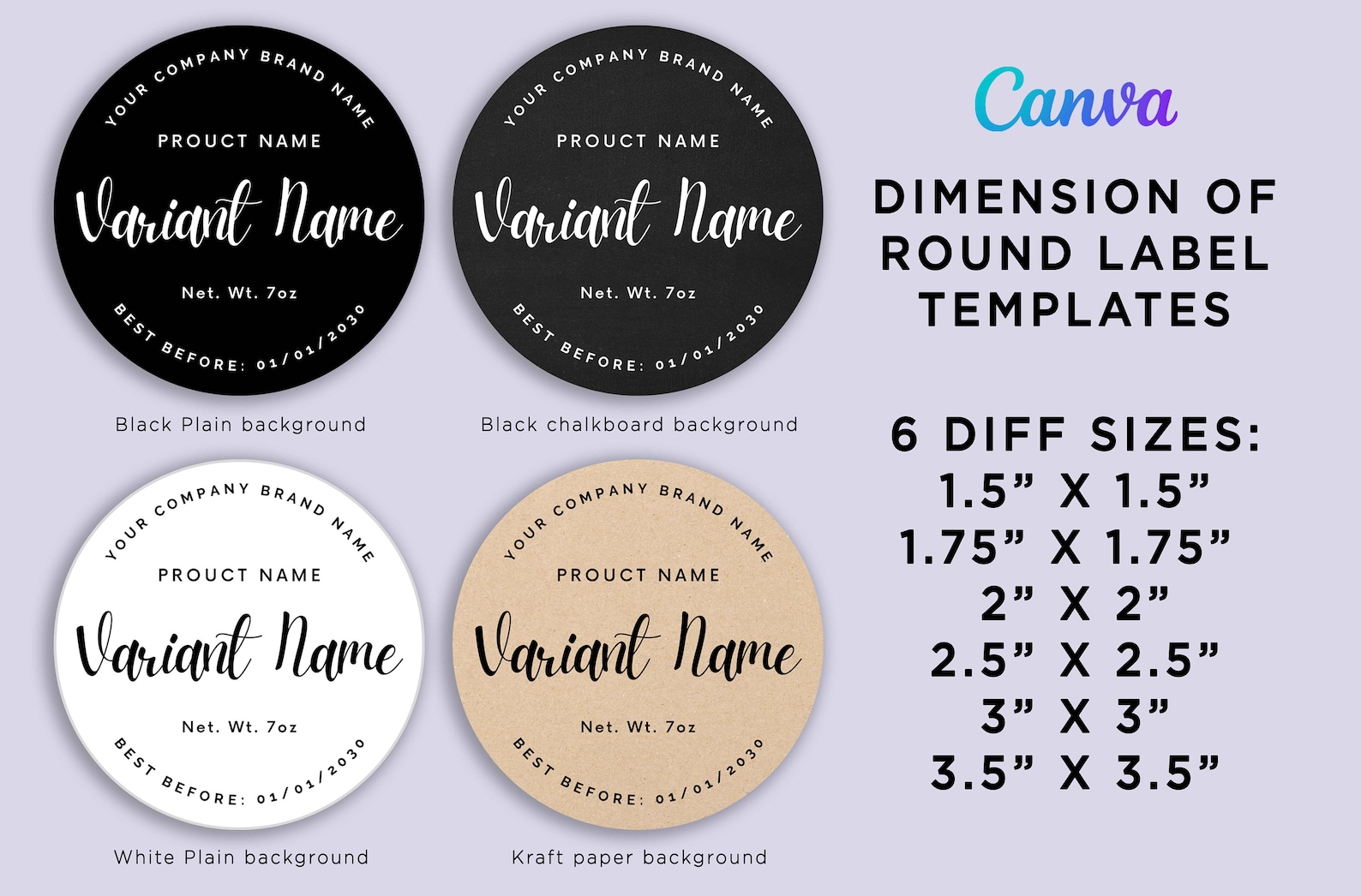 Round Sticker Labels, Round Packaging, Canning Jar Label, Rustic Label ...