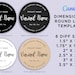 Round Sticker Labels, Round Packaging, Canning Jar Label, Rustic Label ...