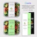 Printable Food Container Label, Fresh Salad Labels, Take Out Box Label ...