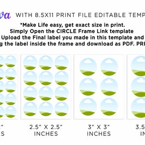 Printable BBQ Sauce Round Label, Bbq Sauce Square Label, Editable ...