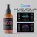 Hair Spray Label Template, Hair Spray Bottle Design, Hair Curl Spray ...