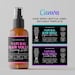 Hair Spray Label Template, Hair Spray Bottle Design, Hair Curl Spray ...