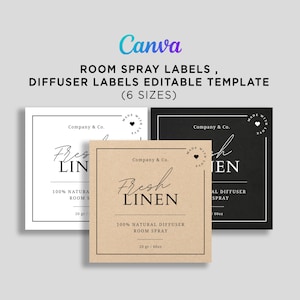 Car Diffuser Labels, Hanging Diffuser Labels, Linen Labels, Room Spray ...