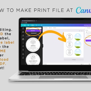 Printable Zodiac Sign Labels, Zodiac Candle Labels, Horoscope Zodiac ...