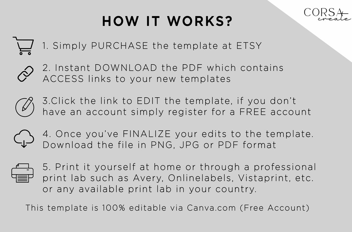 Printable Room Spray Label Template, Editable Bottle Spray Product ...