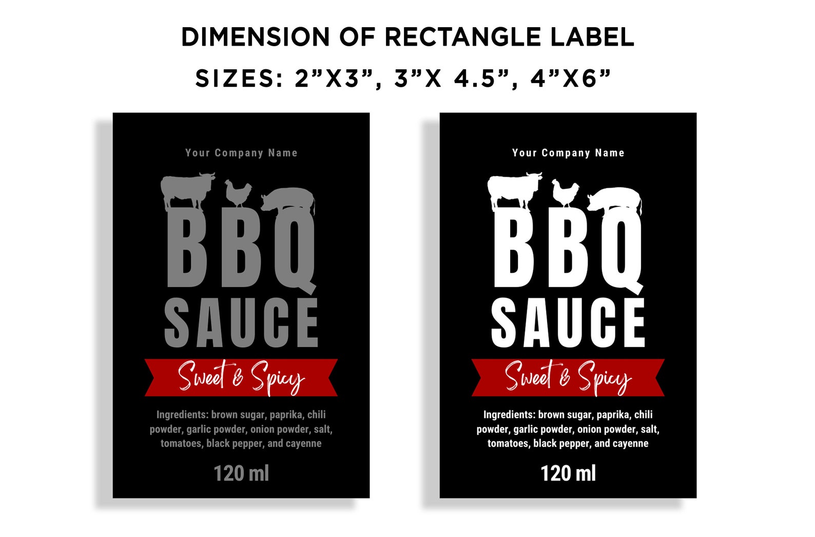 BBQ Sauce Label, Printable Barbeque Sauce Label, Homemade BBQ Sauce ...