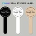Printable Tamper Seal Sticker Label Design, Handmade Seal Sticker ...