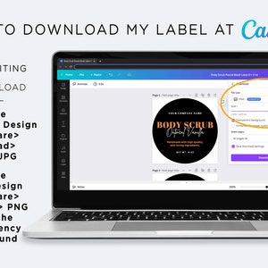 Body Scrub Wrap Label Designs, Body Sugar Scrub Labels, Soak Salts ...