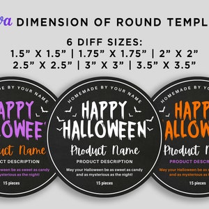 Halloween Labels, Trick or Treat Bag, Halloween Party Favor Tags, Candy ...