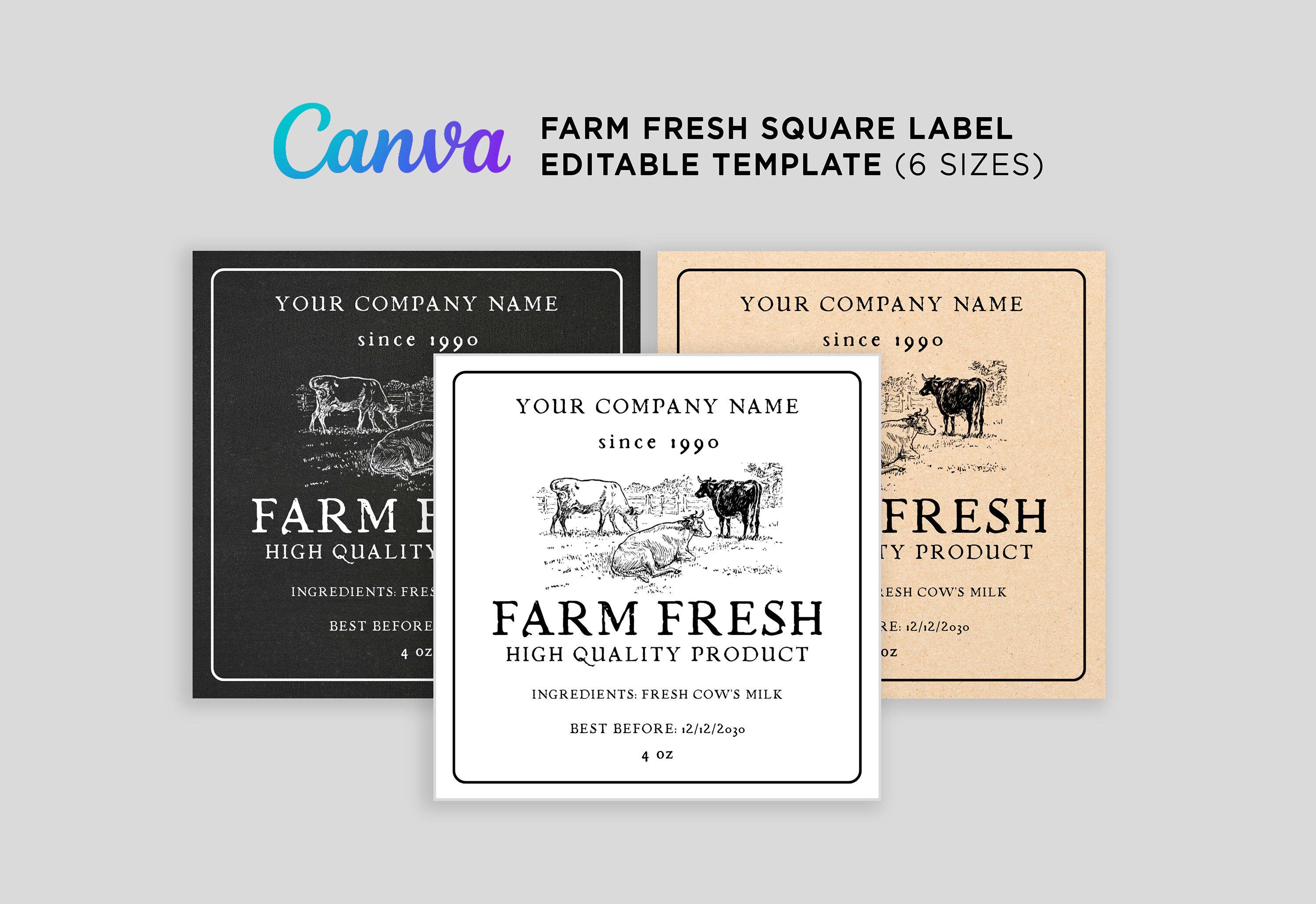 Vintage Square Label Template Ornate Apothecary Blank Labels By Cathe