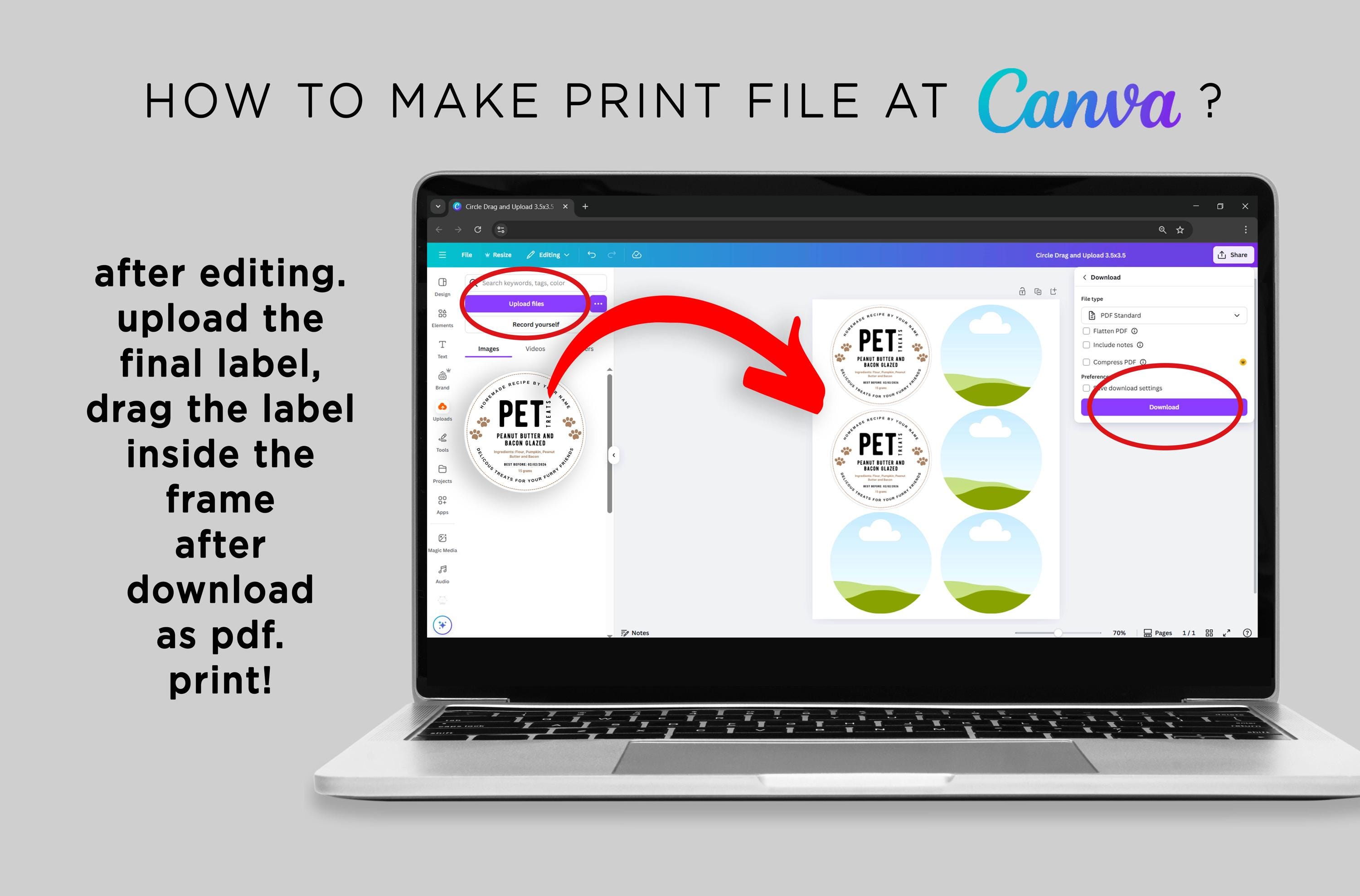Printable Pet Treats Label, Dog Treats Packaging Label, Dog Treats ...