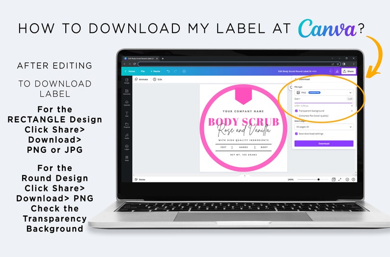 Bath Body Scrub Wrap Label Designs, Sugar Scrub Labels, Soak Salts ...