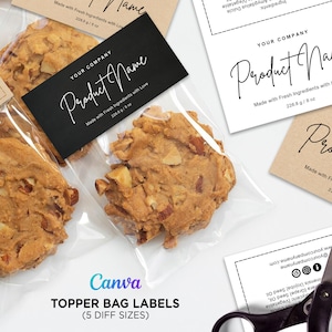 Printable Topper Bag Label Treat Bag Label Cookie Bag - Etsy