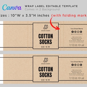 Socks Labels Template, Cotton Socks Label Designs, Socks Thank You ...